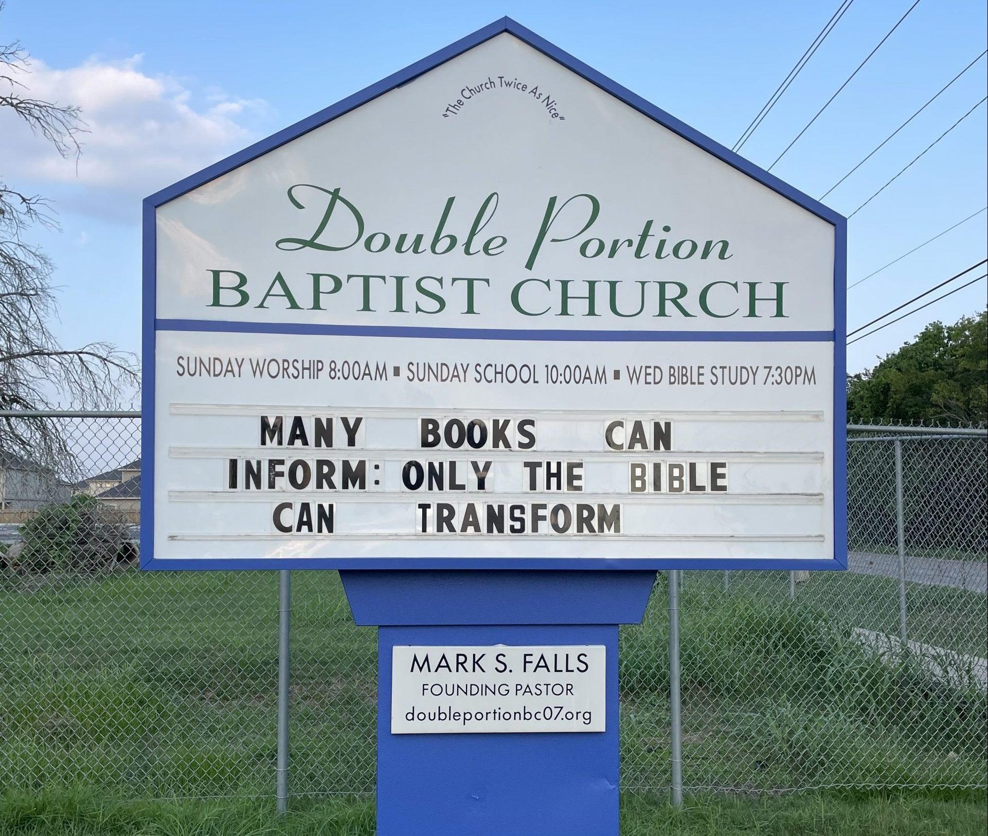 Home - Double Portion Baptist Church